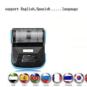 NOT for ios/ipad/MAC,80mm android portable bluetooth Receipt thermal Printer, mobile wireless 3 inch Ticket Bill invoice pos Printer for store small business,compatible with Windows/android