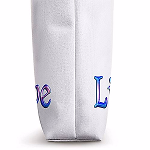 Live Laugh Love Pretty Hearts Tote Bag