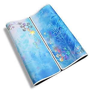 Teardrop The Rikka Queen YGO Foil Playmat Holographic Mat Gaming Competition Pad Mat for TCG CCG Trading Card Game Mat + Playmat Tube