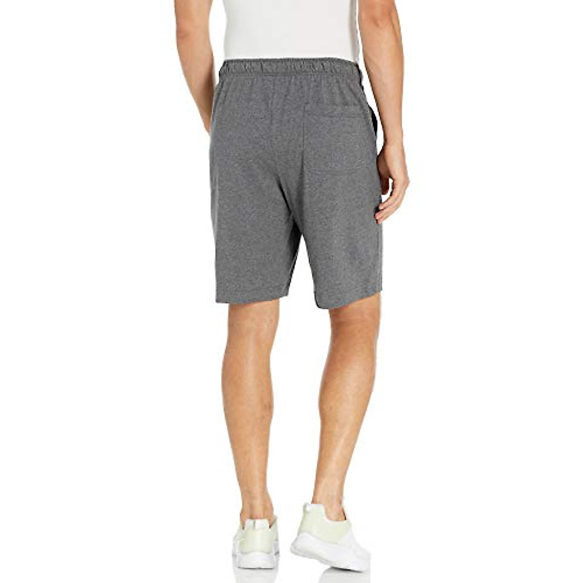 Nike Men's Nike Sportswear Club Short Jersey, Charcoal Heathr/White, Large