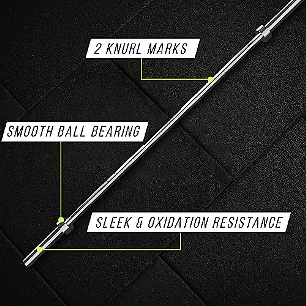 Rage Fitness Olympic Training Barbell (6FT) (15 Pound Weight) (300 LBS Capacity), Home Gym Fitness Equipment, Strength Training Workout Bar, Weight bar for Squats, Deadlift, Weightlifting, Bench Press