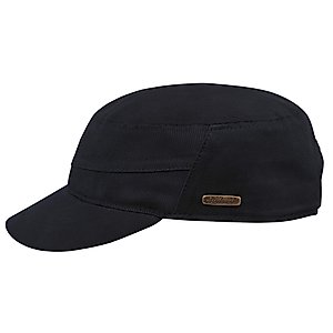 Sterkowski Patrol Cap | 100% Cotton Flat Cap for Men and Women | Trucker Hat Camp Hat Military Hats for Men Cotton Military Cap Cadet Hat Men Army Style Hat Black 56 cm - 57 cm