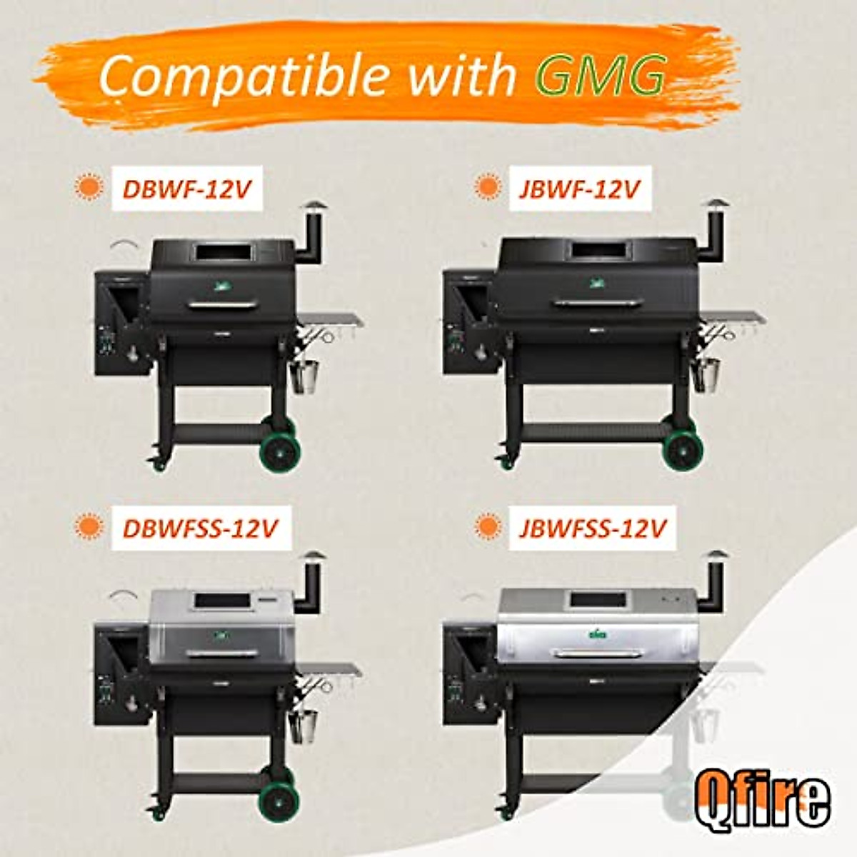 12V 80W Prime igniter Compatible with Green Mountain Grills Jim Bowie Prime & Daniel Boone Prime Models, Replaces Part # GMG P-1271