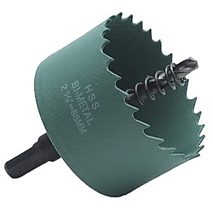 LC LICTOP 65mm/2.5 Inch BI-Metal Wood Hole Saws Bit Cut Smooth and Fast for Cornhole Board Metal Plastic Fiberboard,Green
