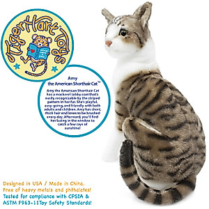 TigerHart Amy The American Shorthair Cat - 14 Inch Stuffed Animal Plush