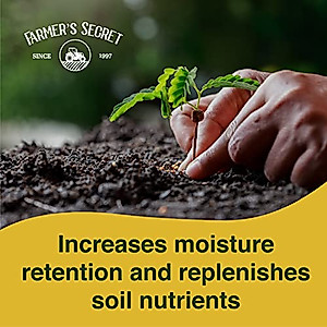 Farmer’s Secret - Soil Revitalizer - Build a Plant-Friendly Foundation - Increase Soil Moisture Retention, Nutrient Availability - 32 Ounces (32oz)