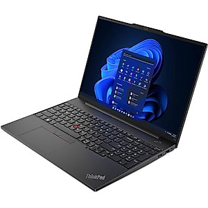 Lenovo ThinkPad E16 Gen 1 21JN0073US 16" Notebook - WUXGA - 1920 x 1200 - Intel Core i7 13th Gen i7-1355U Deca-core (10 Core) 1.70 GHz - 16 GB Total RAM - 8 GB On-Board Memory - 512 GB SSD - Graphite