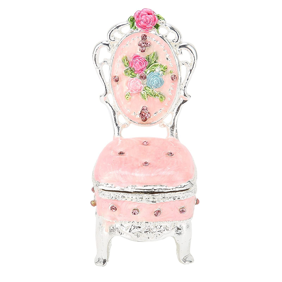 Ladieshow Jewelry Box, Necklace Earring Organizer Mini Openable Couch Jewelry Storager Sofa Shaped Case Dollhouse Jewelry Decorative Box Keepsake Gift Box (2.91 x 1.38 x 1.22inch)