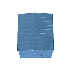 Arrow Select 6' x 7' Outdoor Lockable Steel Storage Shed Building, Blue Grey
