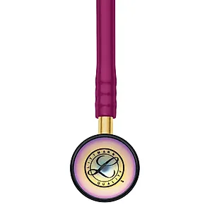 3M Littmann Classic II Infant Stethoscope, 2157, Stainless Steel Rainbow-Finish Chestpiece, 28" Raspberry Tube, Brass Stem, and Headset