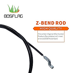 BOSFLAG 2 Pack 746-04229 Drive Clutch Cable Replaces MTD 746-04229 Clutch Cable, MTD 946-04229, 746-04229B, 946-04229B for MTD SB624, SB626, SB628, SB630, Cub Cadet 524SWE, 524WE, 526SWE Snowblowers