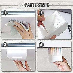 YOOUSOO 2 Pack Under Desk Drawer Organizer Slide Out Desk Drawer Attachment Plastic Desk Accessories & Workspace Organizers,Hidden Desktop Organizer Pen Holder for Desk Self-Adhesive