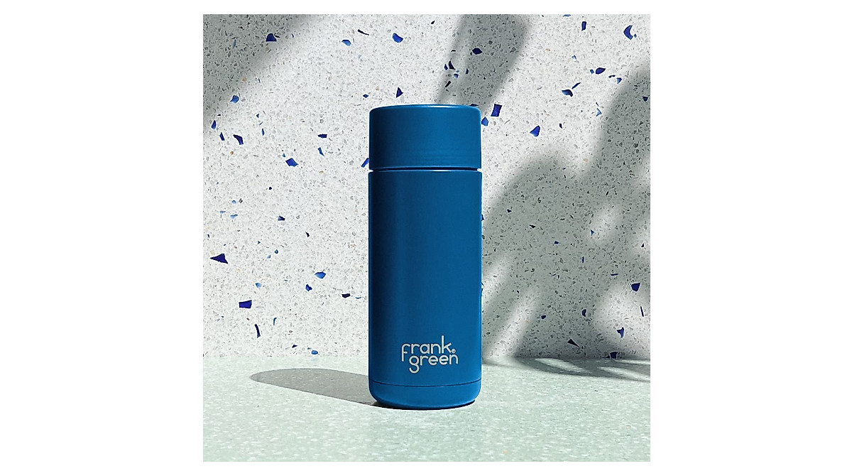 Frank Green Ceramic Reusable Cup 16oz Deep Ocean | Eco-Friendly & Insulated