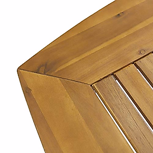 Christopher Knight Home Gwendolyn Outdoor Rustic Acacia Wood Dining Table, Teak