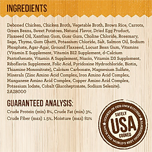 Merrick Kitchen Comforts Healthy and Natural Canned Adult Dog Food with Gravy, Chicken Casserole with Rice - (Pack of 12) 12.7 oz. Cans