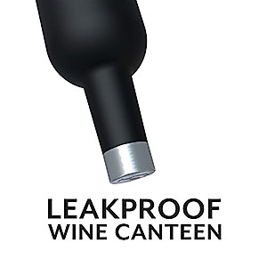 BrüMate Winesulator 25 Oz Triple-Walled Insulated Wine Canteen Made Of Stainless Steel, 24-hour Temperature Retention, Shatterproof, Comes With Matching Silicone Funnel (Glitter Violet)