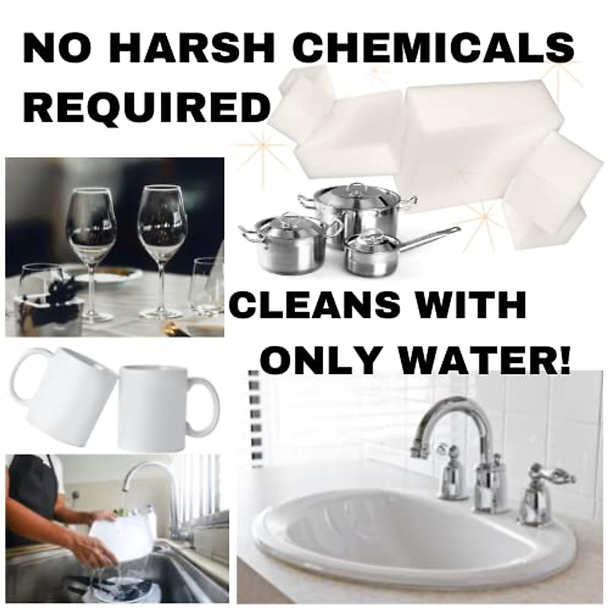 1 PC XL Block Magic Eraser. Highly Recommended Extra Durable Melamine Foam. Miracle Cleaning Eraser gets The Job Done. Melamine Sponge Bulk Sized. Extra Thick Magic Cleaning sponges for Tough Jobs.