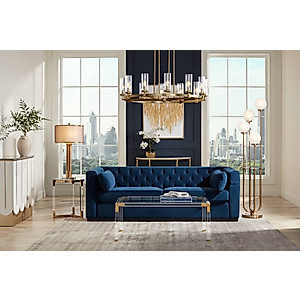 Dahlia Studios Potted Faux Artificial Flowers Realistic White Phalaenopsis Orchid in Silver Gold Ceramic Pot Home Decoration Living Room Office Bedroom Bathroom Kitchen Dining Room 23" High