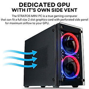 Empowered PC Stratos Mini Gaming Desktop - Intel ARC A750, Intel 12-Core i7-12700KF Processor, 32GB DDR5 RAM, 1TB NVMe SSD, WiFi, Windows 11H - Tiny Liquid Cooled Gamer RGB Computer