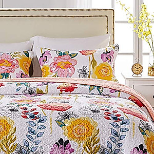 Greenland Home Watercolor Dream Sham-Multi, Standard 20x26 inches, White