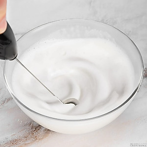 4Pcs Electric Milk Frother Handheld Mixer - Mini Kitchen Stainless Steel Milk Frother Electric Frother Handheld Battery Operated Coffee Maker - Egg Whisk Milk Foamer for Coffee Mini Frother for Coffee