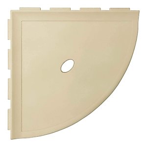 Questech Decor Corner Shower Shelf, Lugged for New Construction, Shower Corner Shelf for Tiled Walls, 10 Inch Metro Lugged Shower Caddy Bathroom Organizer, Sand Matte