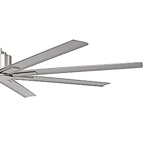 MINKA-AIRE F896-65-BNW Xtreme H2O 65 Inch Outdoor Ceiling Fan with DC Motor, Silver Brushed Nickel Wet Finish