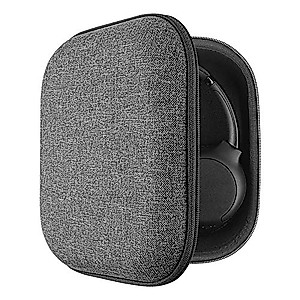 Geekria Shield Headphones Case Compatible with Sony WH-1000XM5, WH-CH720N, WH-CH710N, WH-CH700N, WH-1000XM4, WH-XB910N Case, Replacement Hard Shell Travel Carrying Bag with Cable Storage (Grey)