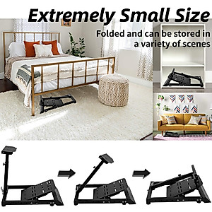 Minneer Racing Wheel Stand with V2 Support Game Support Stand Up Simulation Driving Cockpit for Logitech G29, G27, G25, G920, All Thrustmaster Racing Simulator Wheel Stand Without Wheel and Pedals