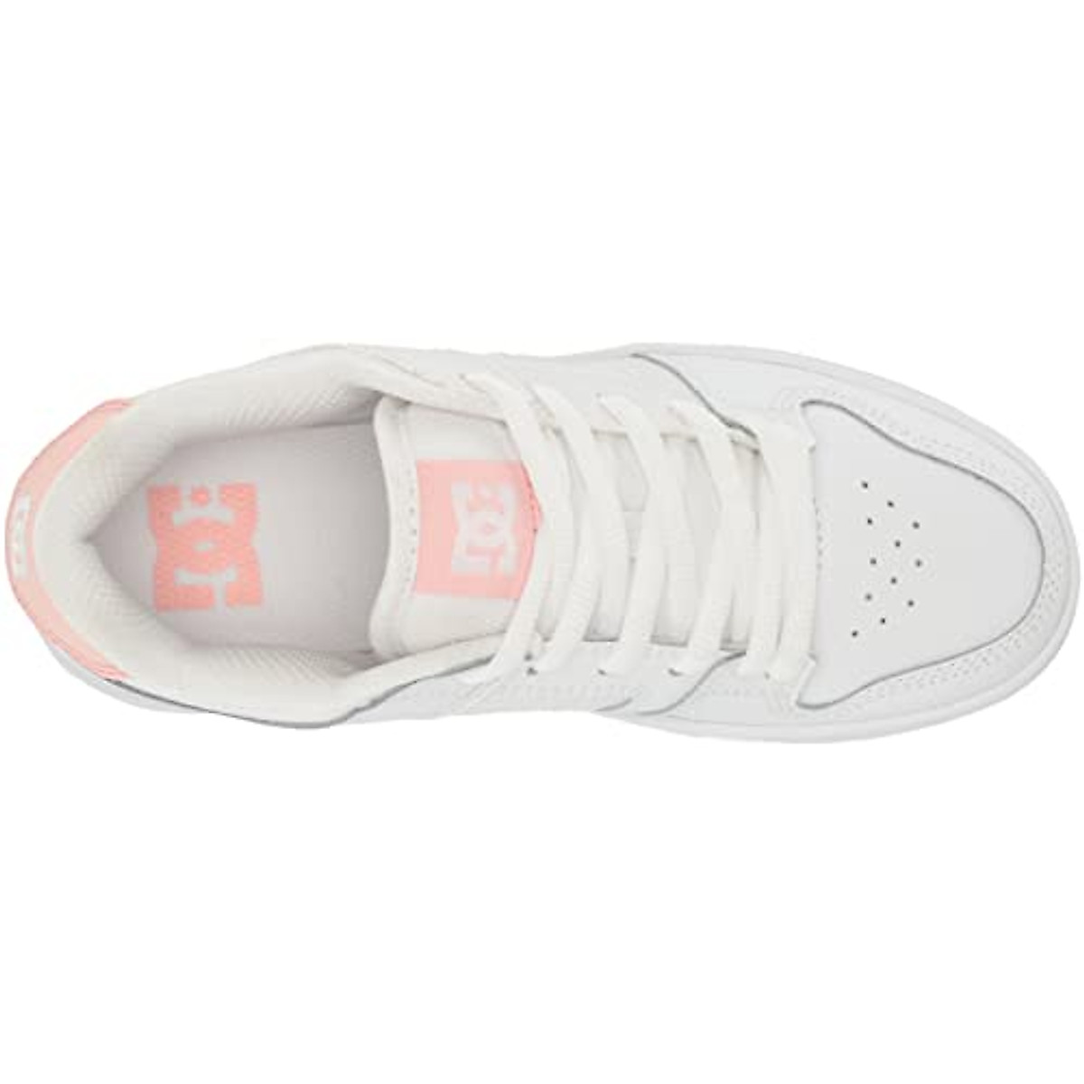 DC Women's Manteca 4 Casual Skate Shoe, White/Pink, 9.5