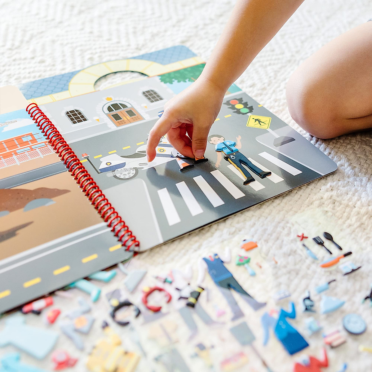 Melissa & Doug Puffy Sticker Activity Books Set: Cool Careers and Pet Place