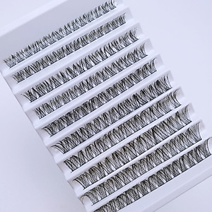 DIY Lash Clusters 140 PCS D Curl Individual Lash Extension Wisps Mixed Length 8-16mm Mink Lashes Volume Natural Look Eyelashes Cluster(D004))