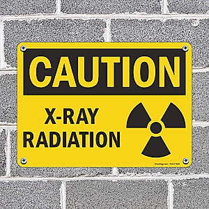 SmartSign “Caution - X-Ray Radiation” Sign | 10" x 14" Plastic