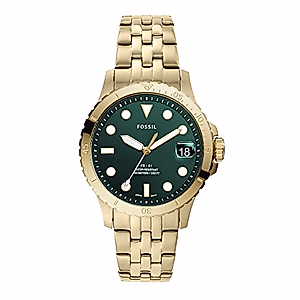 Fossil Women's FB-01 Quartz Stainless Steel Three-Hand Watch, Color: Gold (Model: ES4746)