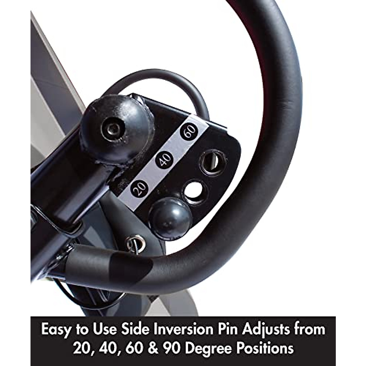 Health Gear ITM5500 Advanced Technology Inversion Table With Vibro Massage & Heat - Heavy Duty up to 300 lbs., Black/Red