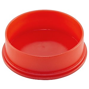 Caplugs ZC321AK1 Plastic Straight Sided Utility Cap to Cap Thread Size 2-1/2" C-32, PE-LD, to Cap Thread Size 2-1/2", Red (Pack of 10)