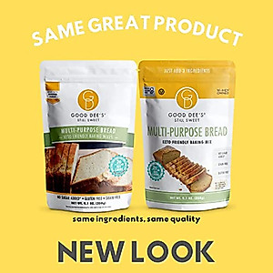 Good Dees Low Carb Baking Mix, Multi-Purpose Keto Bread Mix, Keto Baking Mix, Gluten Free, No Sugar Added, Grain-Free, Dairy-Free, Diabetic (2g Net Carbs, 12 Servings)