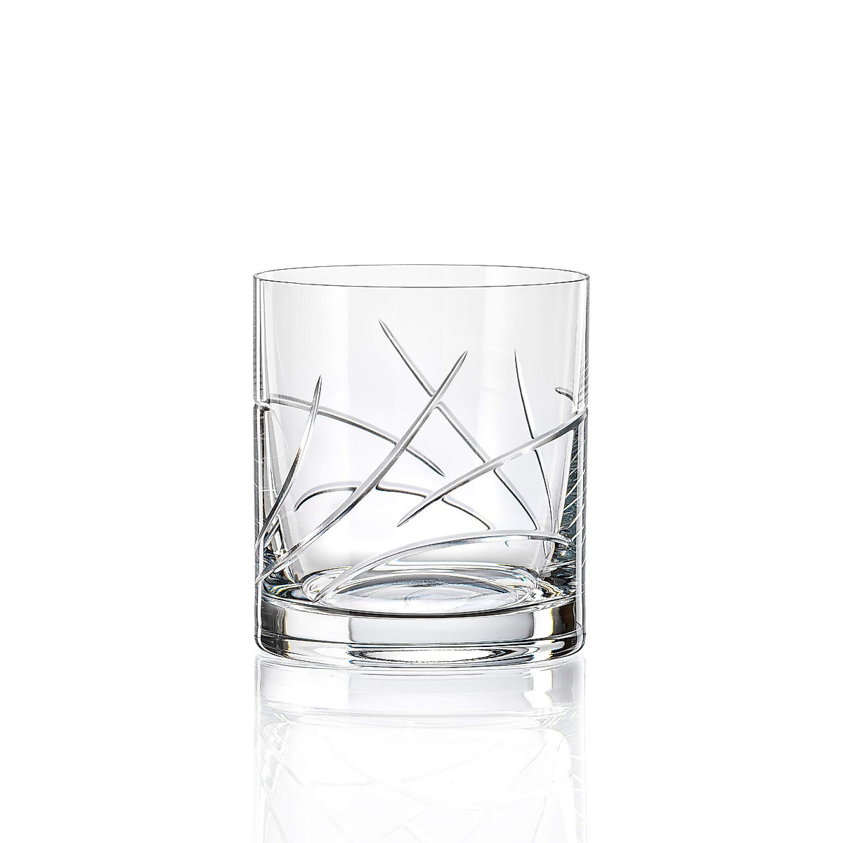 Barski Glass Tumbler - Old Fashioned - Whiskey Glasses - Classic Lowball - Set of 4 Tumblers - Rocks Glass - Bourbon - Scotch - Whisky - Cocktails - Cognac - 9.5 Oz. - Made in Europe