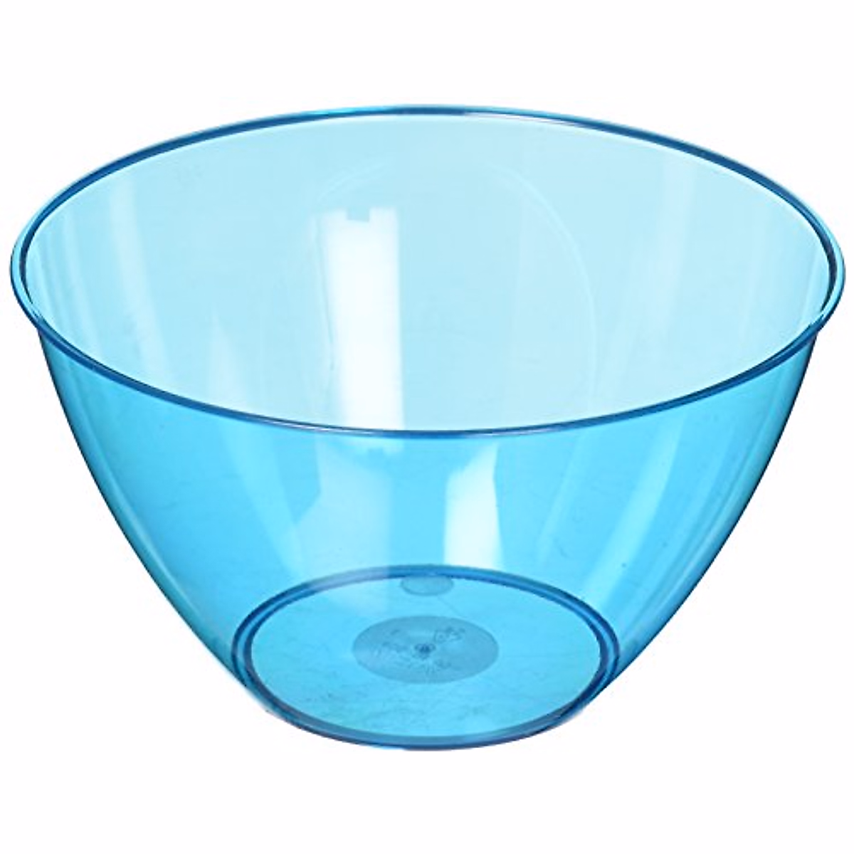 Amscan Vibrant Caribbean Blue Plastic Bowls - 24 oz. (36 Pcs.) - Durable & Stylish Party Essential - Perfect for All Occasions