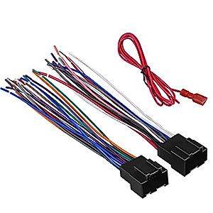 BATIGE Radio Wiring Harness for GM Chevy 2007-2015, GMC 2006-2017, Buick 2007-2014 Install Car Stereo Wire Cable Plug Non-Amplified System
