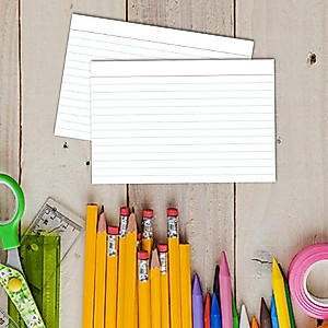 Home Advantage Ruled White Index Cards, File Note Cards (4-x-6-inch)