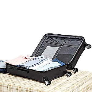 Amazon Basics Oxford Expandable Spinner Luggage Suitcase with TSA Lock - 30.1 Inch, Black
