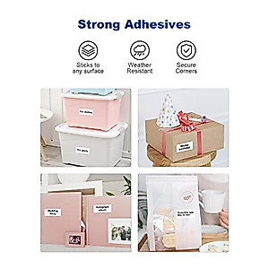 POLONO Shipping Label Printer, 4x6 Thermal Label Printer for Shipping Packages, Commercial Direct Thermal Label Maker, 2.25”x1.25” Direct Thermal Label (1000 Labels, White