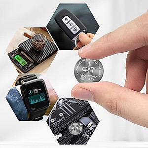 CT-ENERGY Rechargeable LIR2032 Batteries 3.6V Lithium Ion Button Coin Cell Batteries 2PCS AirTag Key Fobs Watch Battery Replacing