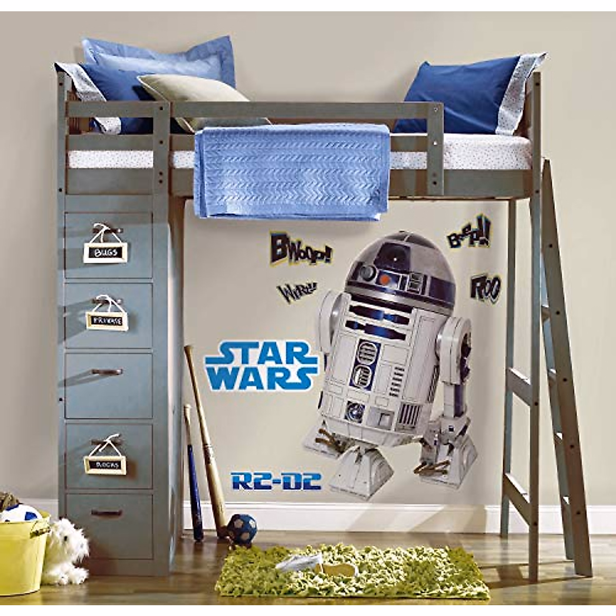 RoomMates Star Wars Classic R2-D2 Peel and Stick Giant Wall Decal