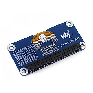 1.3 inch OLED Display HAT for Raspberry Pi 2B/3B/4B/Zero/Zero W Jetson Nano 128x64 Pixels SPI/I2C Interface @XYGStudy
