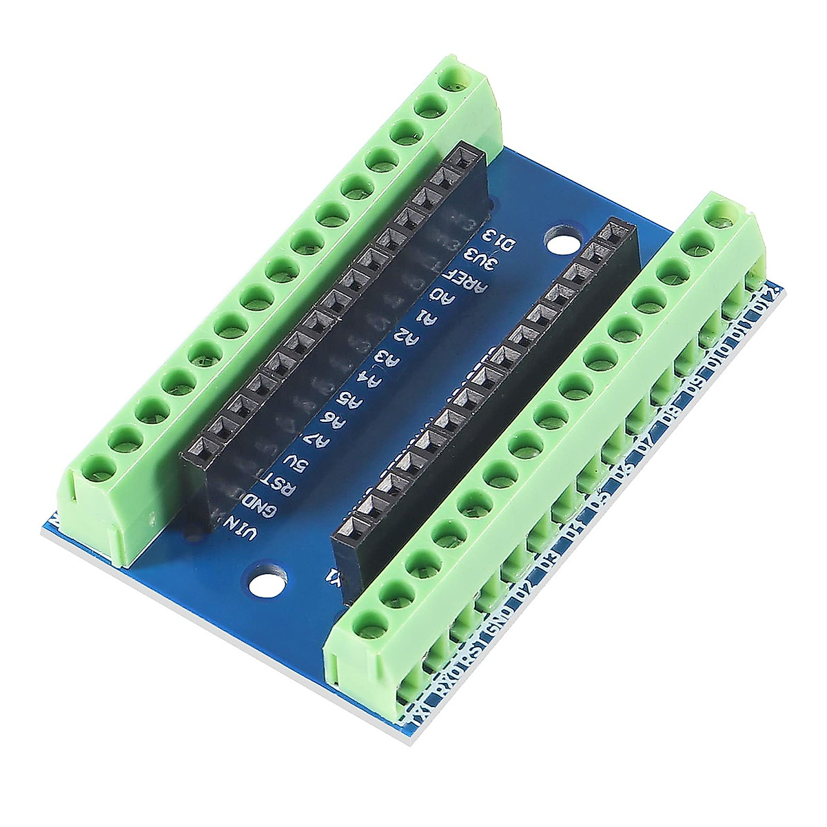 AITRIP 10PCS Nano Terminal Adapter Shield Expansion Board Compatible with Arduino Nano V3.0 AVR ATMEGA328P-AU Module