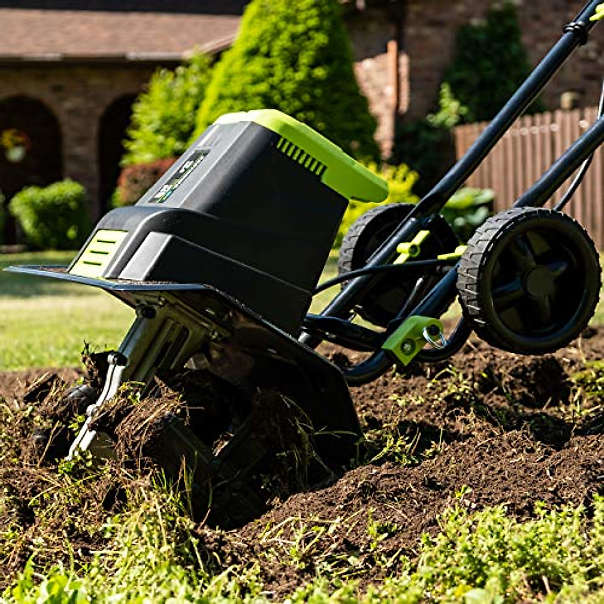 Earthwise TC70125 12.5-Amp 16-Inch Corded Electric Tiller/Cultivator, Green
