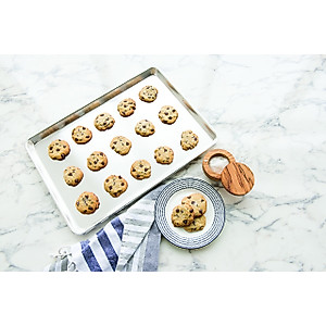 Nordic Ware Natural Jelly Roll Pan and Nordic Ware Naturals Big Sheet, Silver