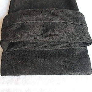 Share Maison Women's Cashmere Wool Winter Warm Knitted Over Knee High Boots Long Socks Leg Warmers (6-Black)